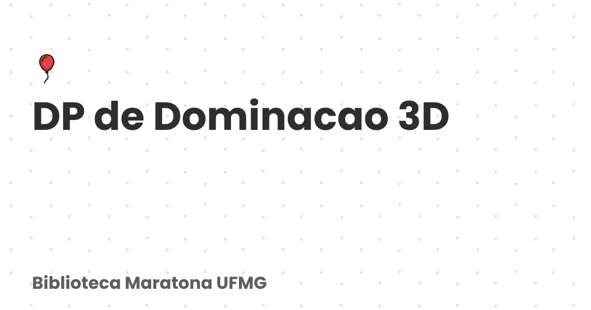 DP de Dominacao 3D | Docs